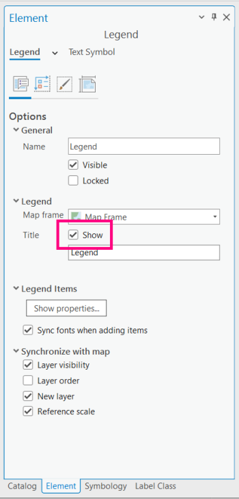 1.8 Add Map Elements – The Flexible GIS Workbook for ArcGIS Pro