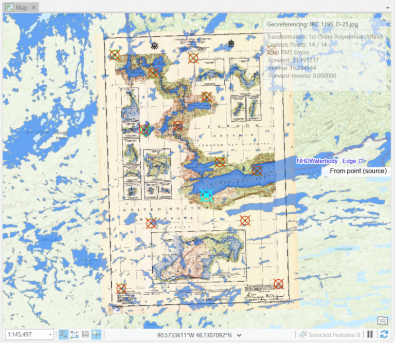 2.6 Georeference Raster Maps – The Flexible GIS Workbook for ArcGIS Pro